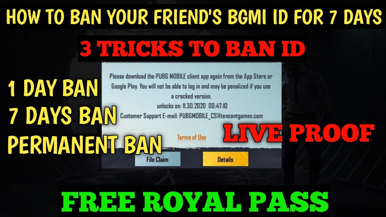 HOW TO BAN BGMI ID | HOW TO GET BAN IN BGMI ID | HOW TO BAN BGMI ID FOR ...
