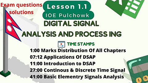 Digital Signal Analysis And Processing - YouTube