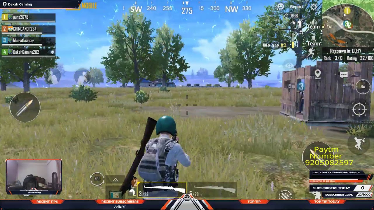 daksh gaming live is pubg mobile - YouTube