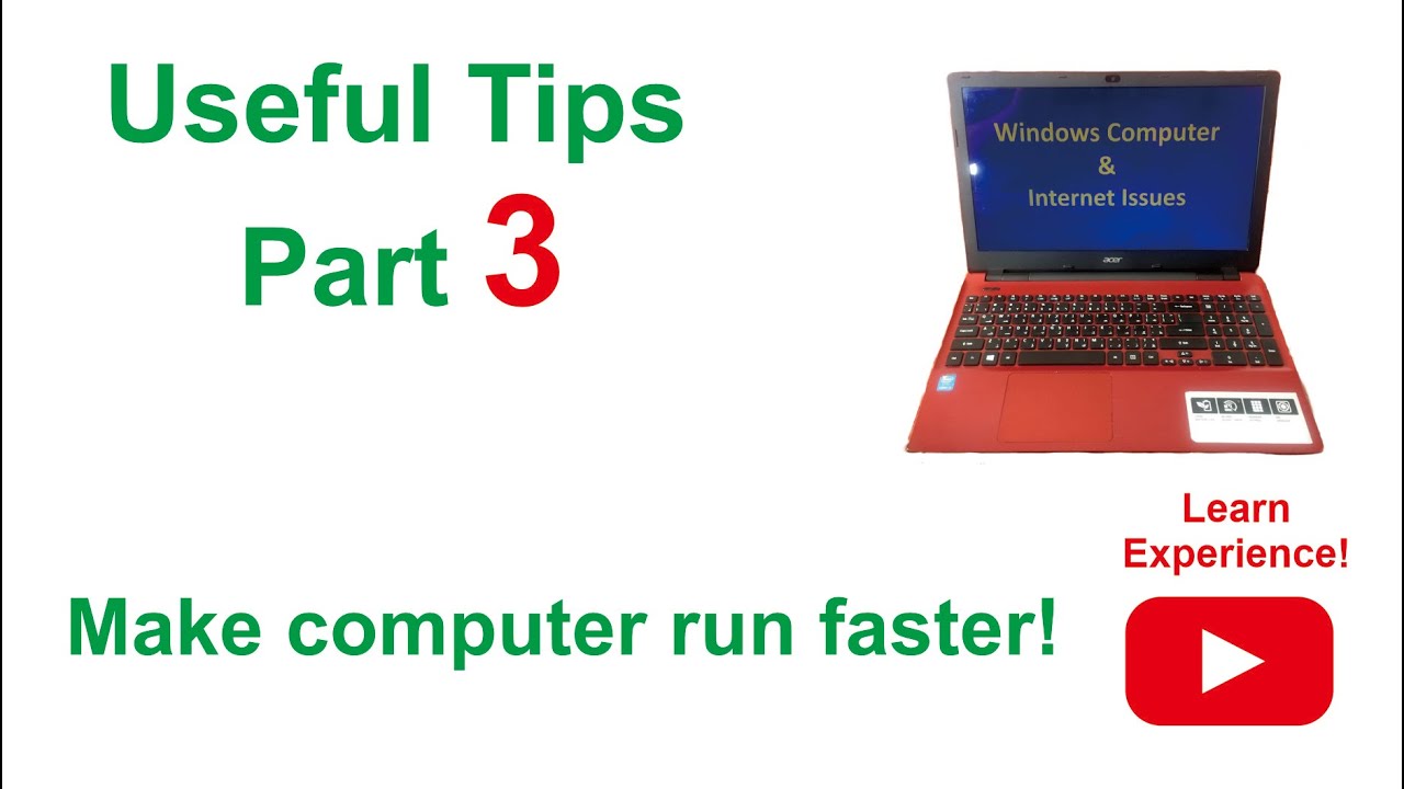 How to make computer run faster - Part 3 - YouTube