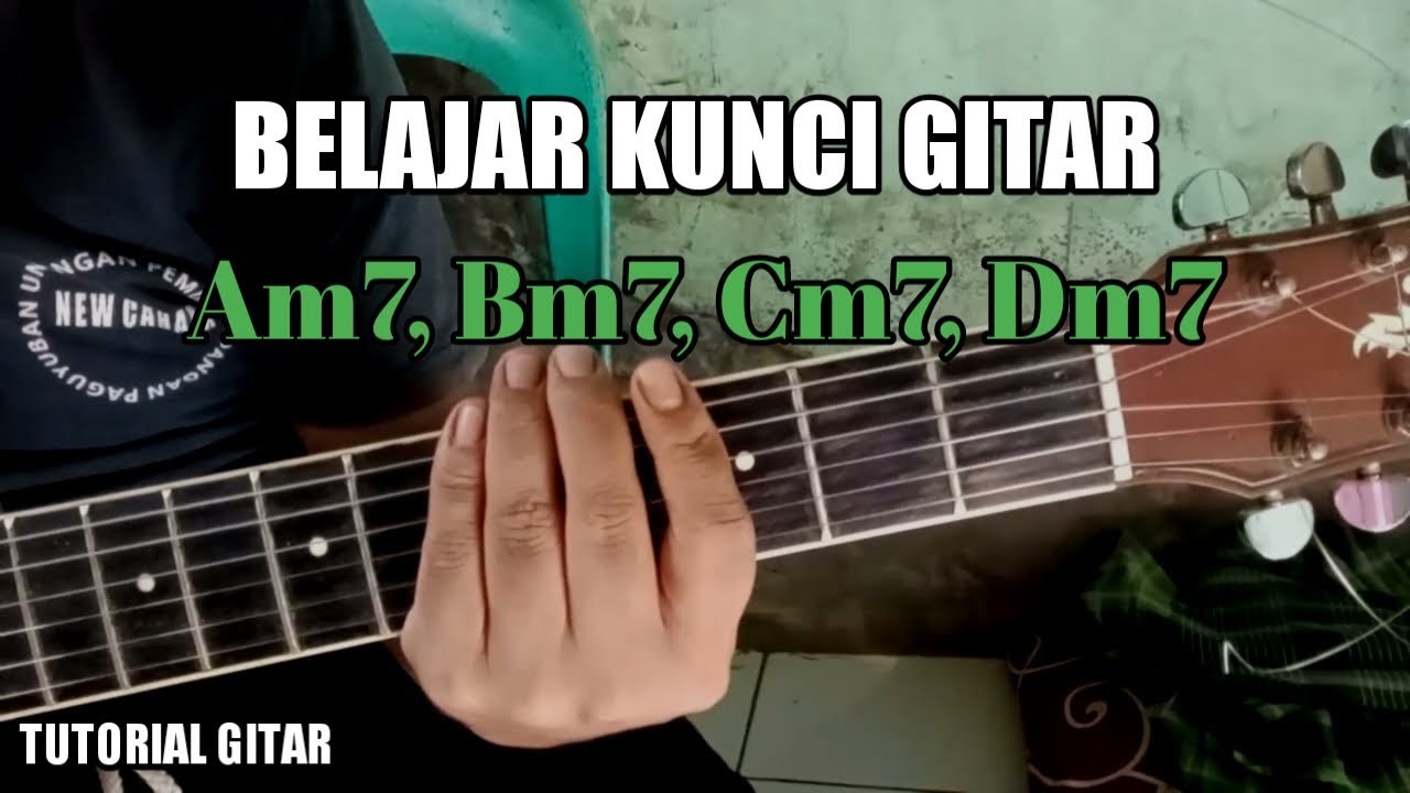 Tutorial Kunci Gitar ( Amj7 Bmj7 Cmj7 Dmj7 ) belajar gitar - YouTube