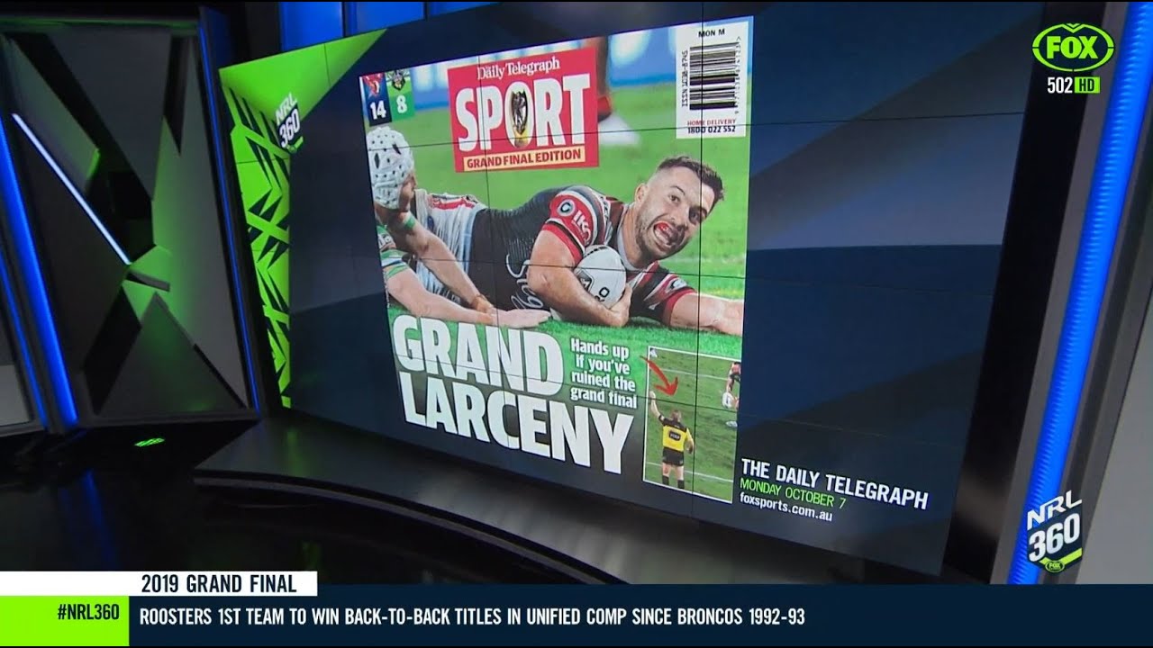 The Grand Final defining ref call | NRL 360 - YouTube