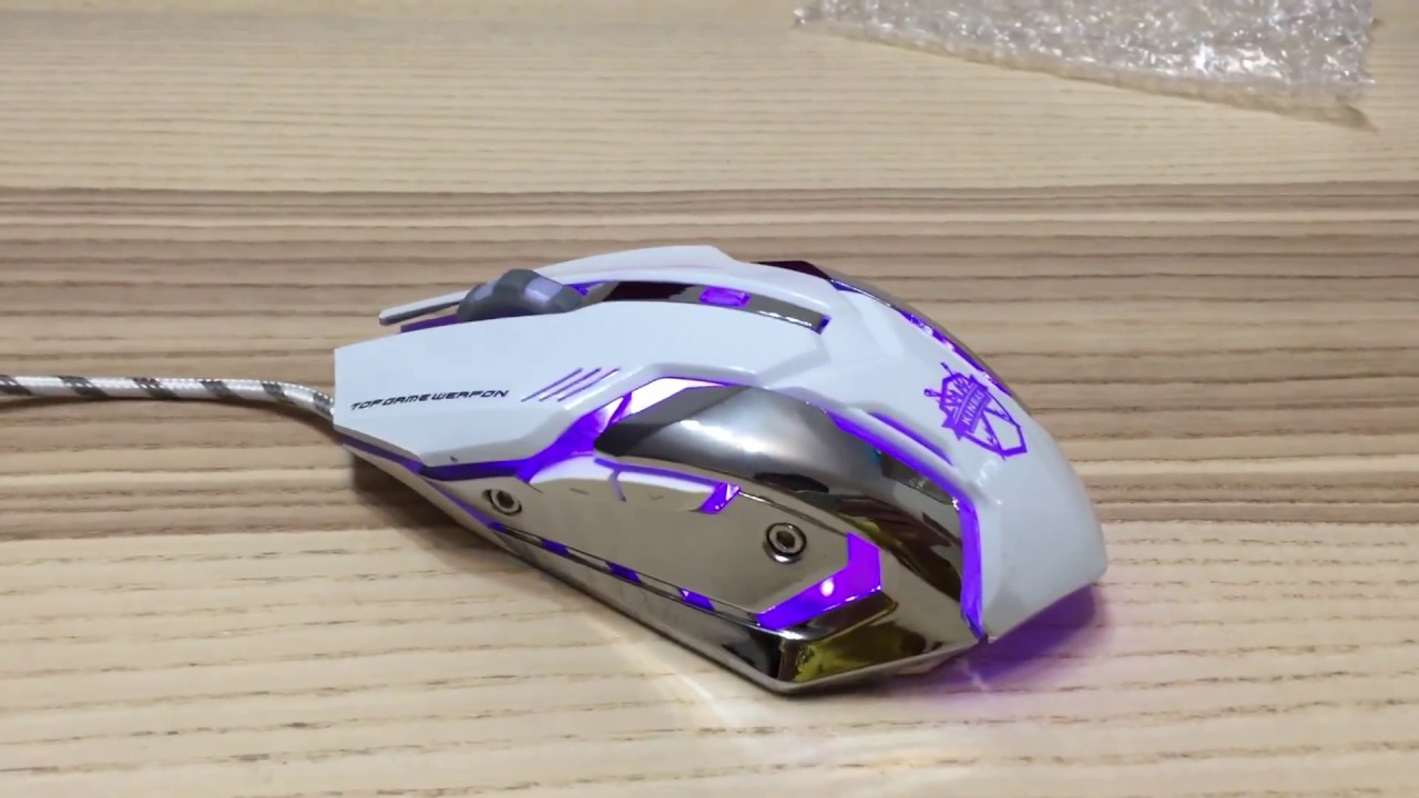 Kinbas VP700 (White) 電競滑鼠燈光效果 Gaming Mouse Light effect - YouTube