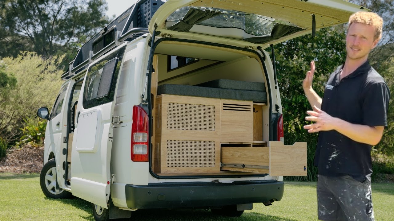 Custom Roof Pod Allows Unique Campervan Layout In This Toyota Hiace ...