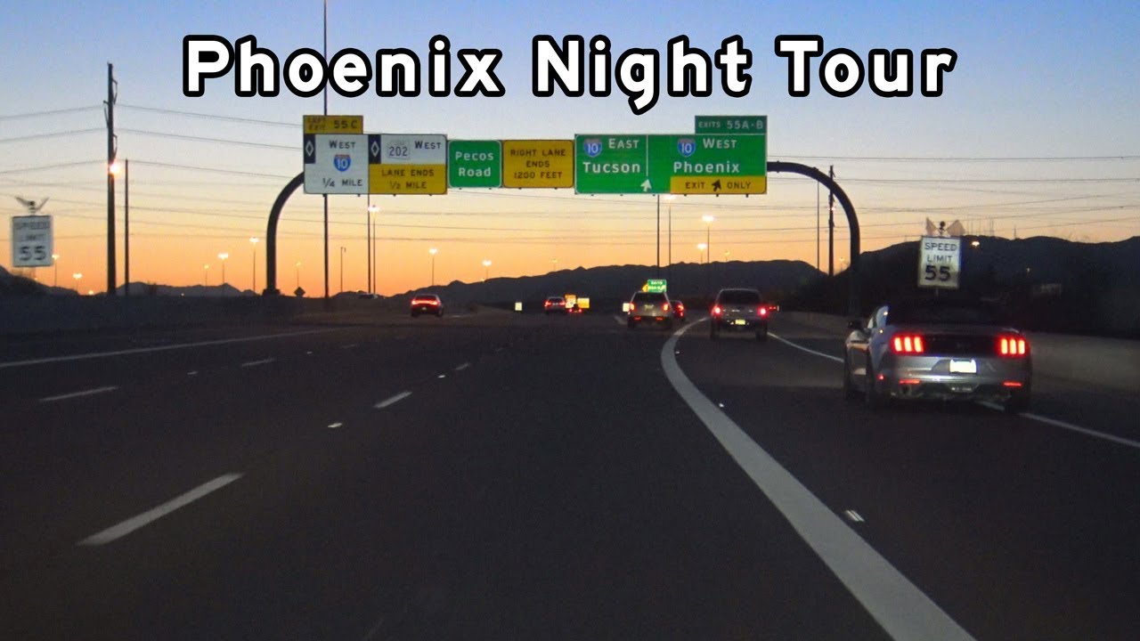 Phoenix Freeway Night Tour - 2018/03/28 - YouTube