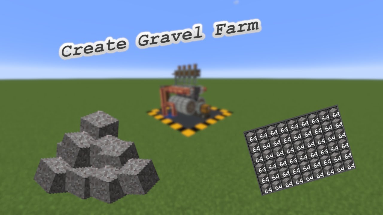 Minecraft Create Mod: Gravel Farm Tutorial - YouTube