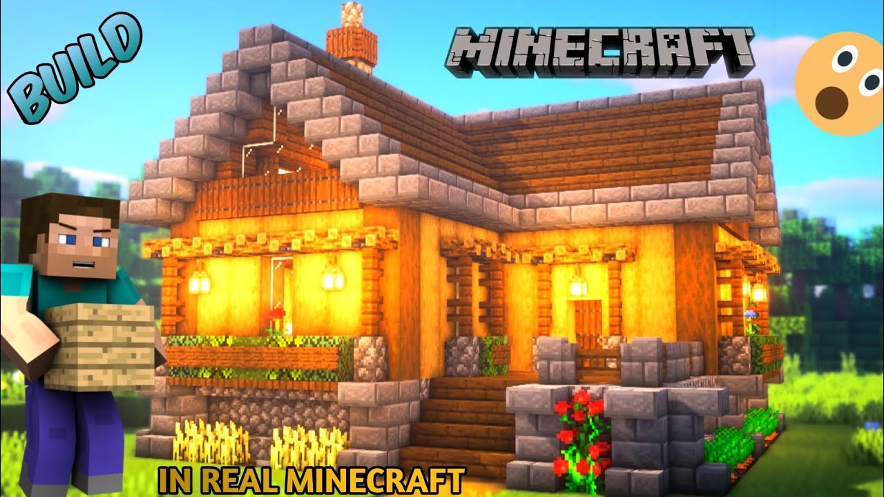 I BUILD MINECRAFT IN REAL LUXURIOUS HOUSE BUILDA ll NASIR GAMING ZENIT ...