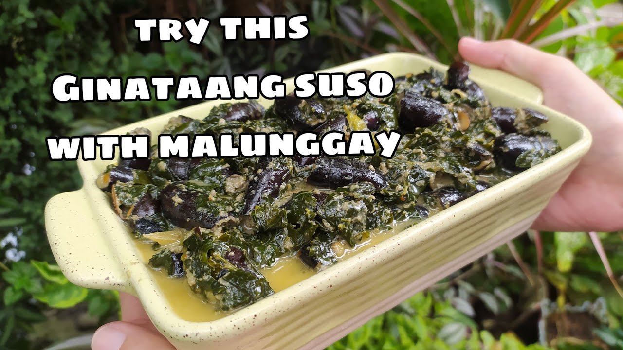 Ginataang suso w/malunggay #yummylunch #susong pilipit Lutong Bahay ...