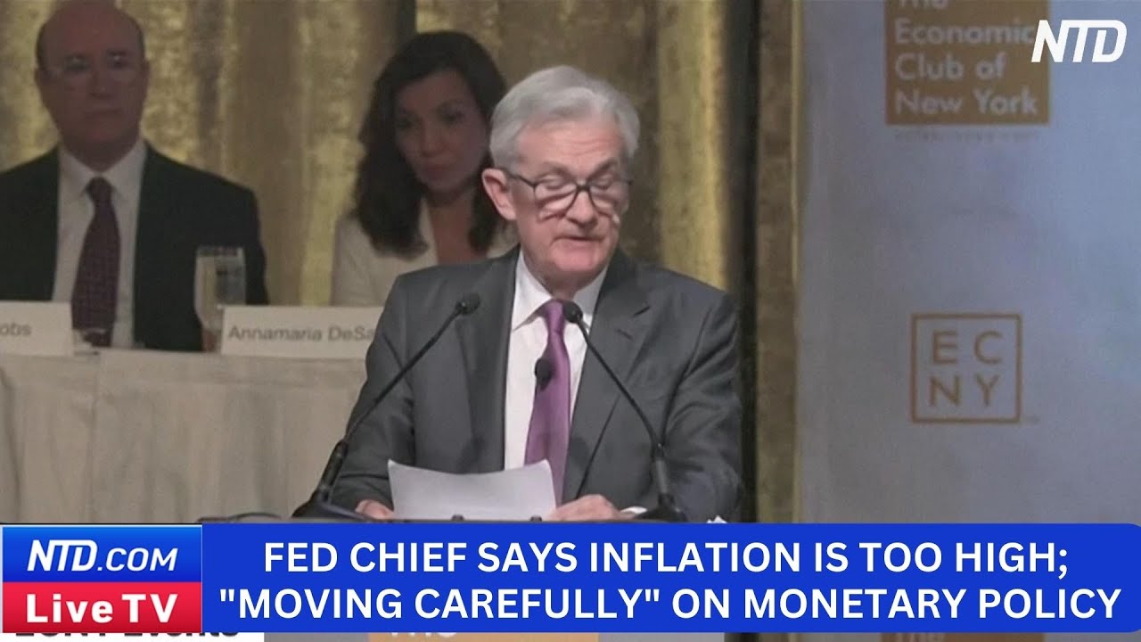 Fed Chief Says Inflation is Too High; Board "Moving Carefully" on ...