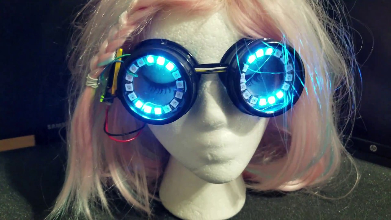 LED Goggles 24 - YouTube