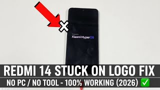 Redmi 14C Stuck On Logo Fix Flash Without Pc Or Firmware 100 Working Method