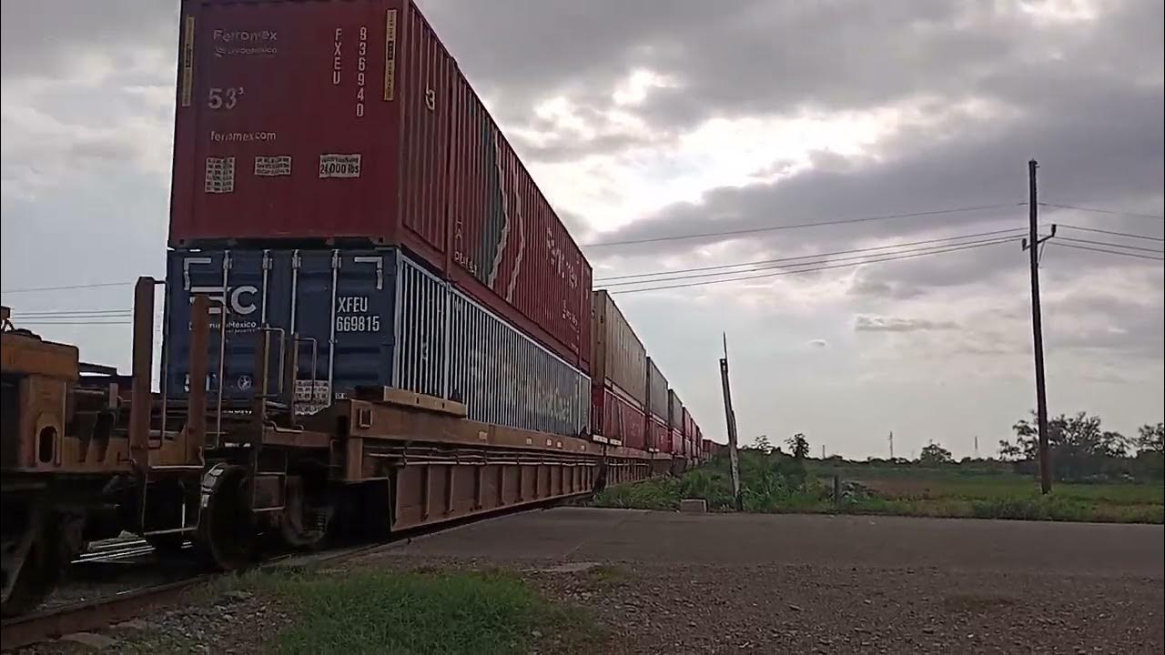 Intermodal México Mexicali FXE 4059 Rumbo Norte - YouTube