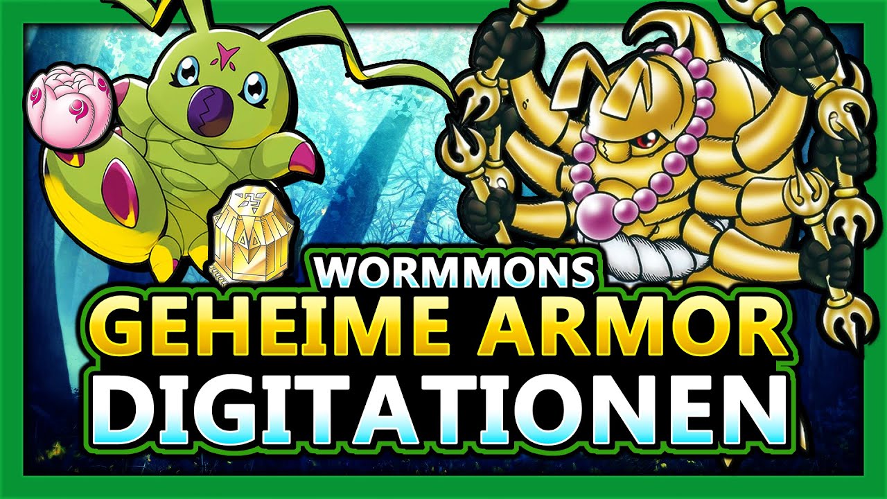 GEHEIME ARMOR Digitationen - Wormmon - YouTube