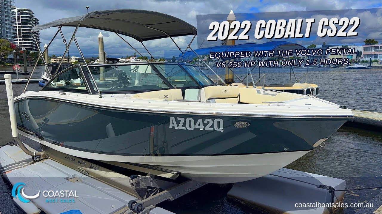 Coastal Boat Sales: 2022 Cobalt CS22 - YouTube