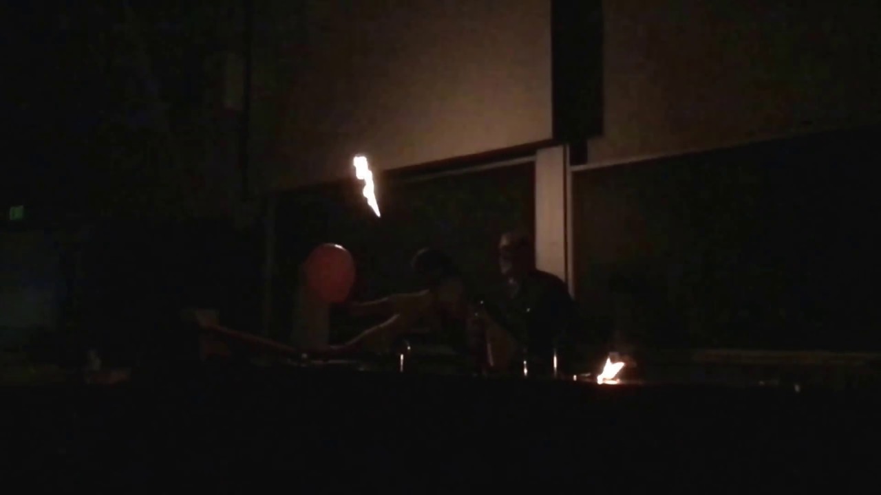 Chemistry Magic - how does helium react with fire...? - YouTube