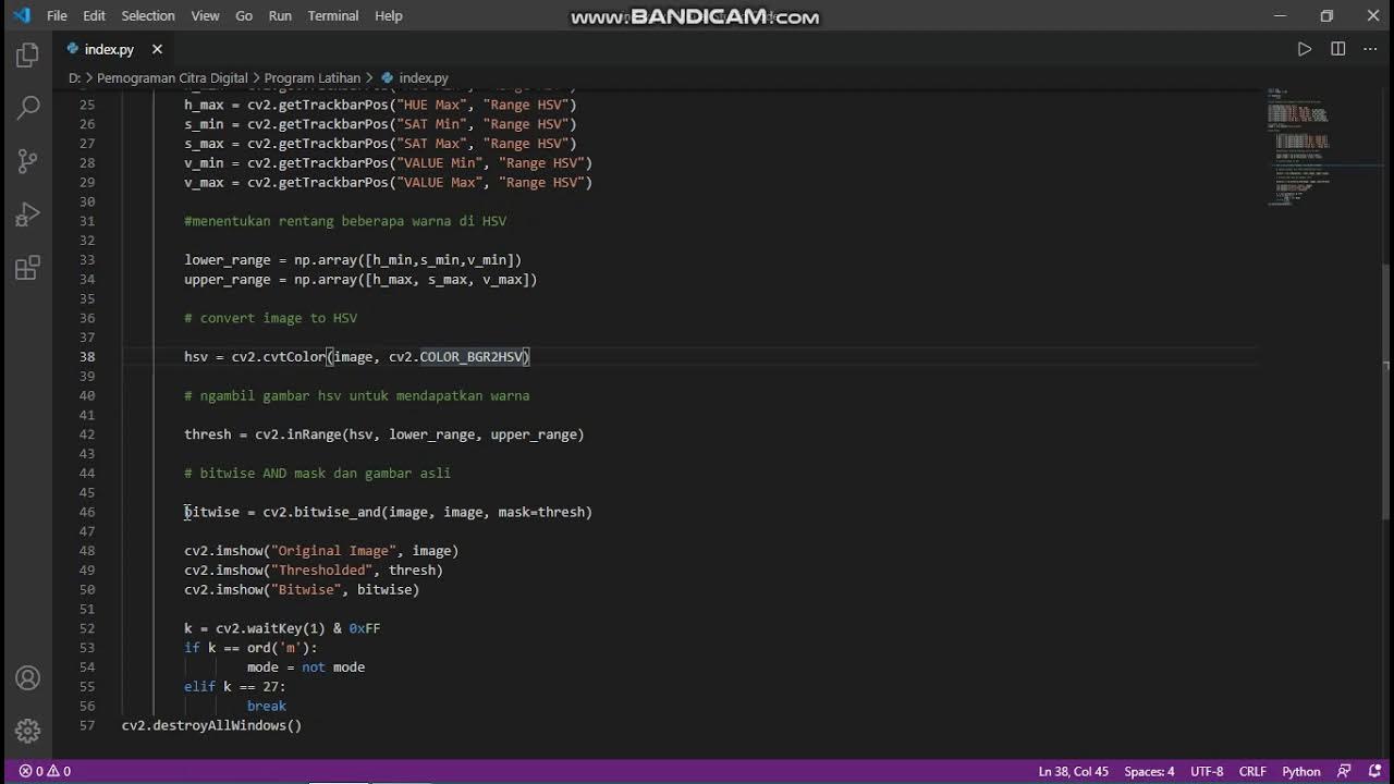 Tutorial Pembuatan Deteksi Warna Pada Gambar Mengunakan OpenCV - YouTube