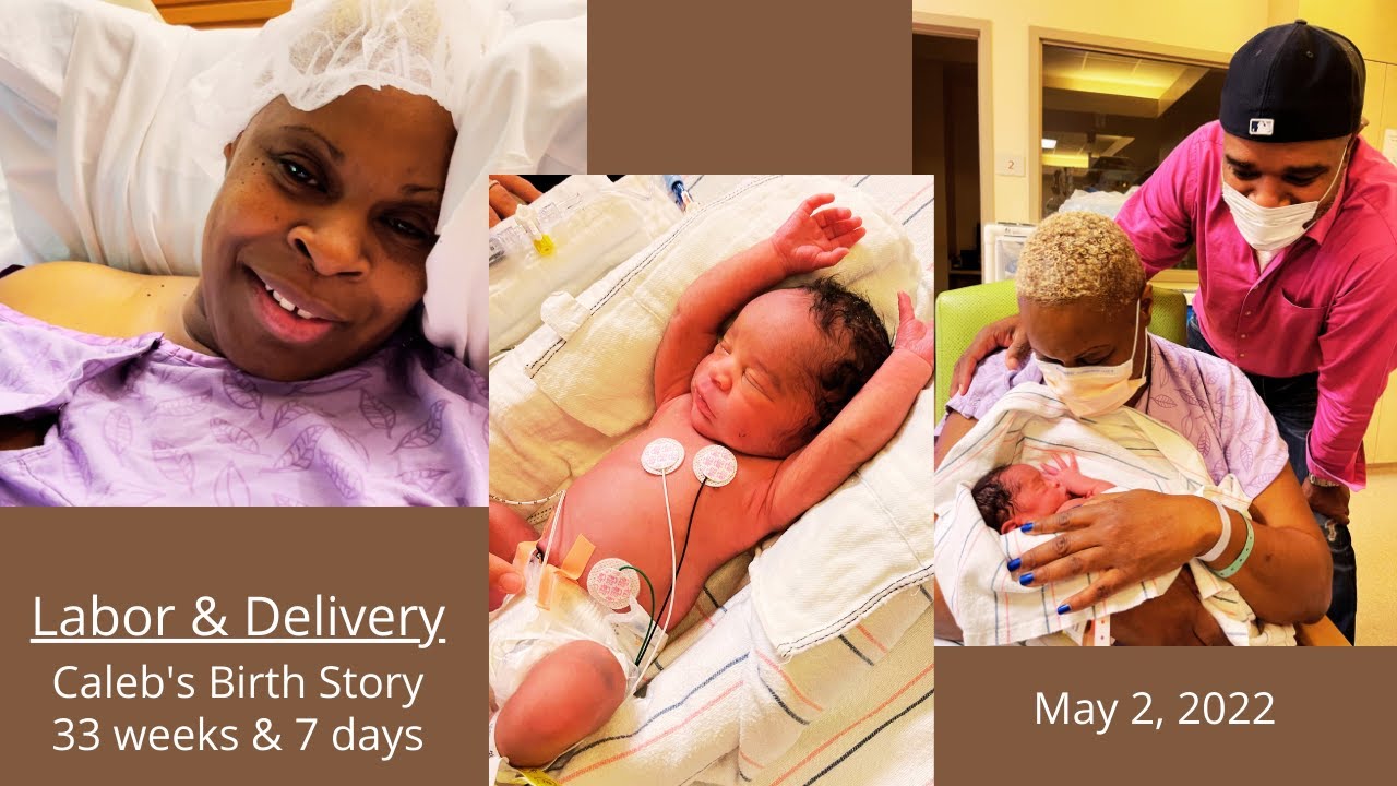 Labor & Delivery| Natural Birth Story-NO medication| 34 week premature ...