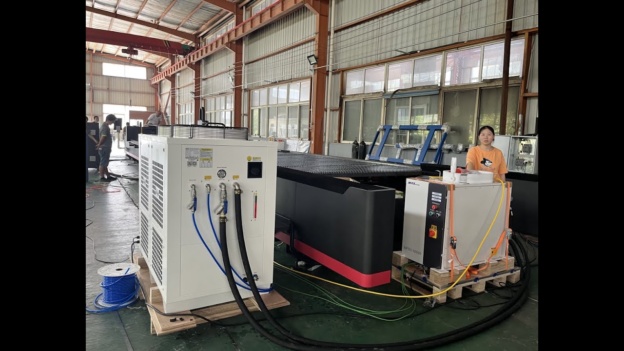 OMNI 13025 fiber laser cutter with 12kw max laser soure details show ...