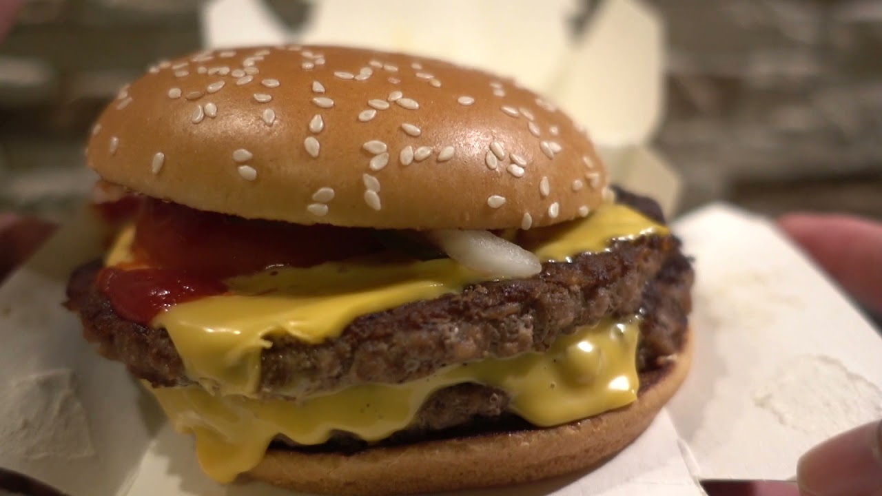 Mcdonald's Double Mcroyal Burger - YouTube