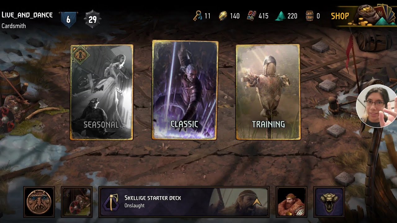 Gwent mobile card game (no editing/one take) - YouTube