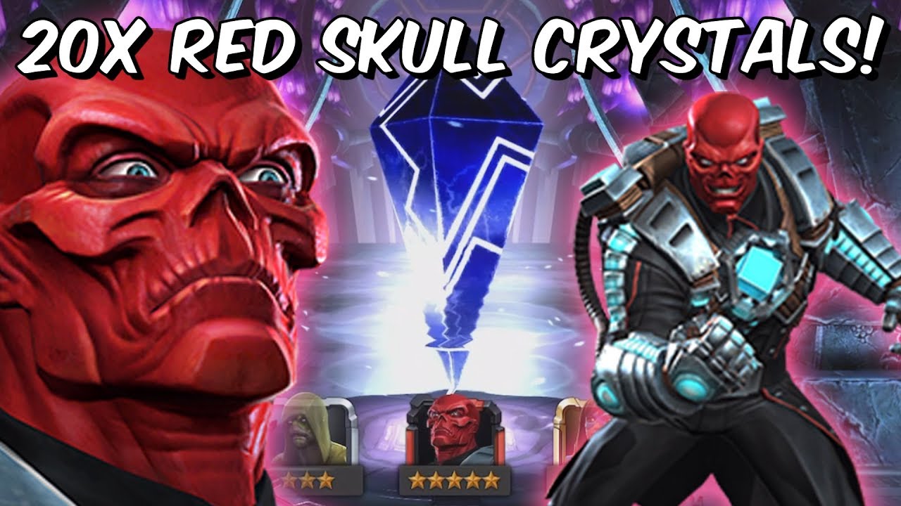 20x 5 Star Red Skull & Ghost Featured Crystal Opening! - Marvel Contest ...