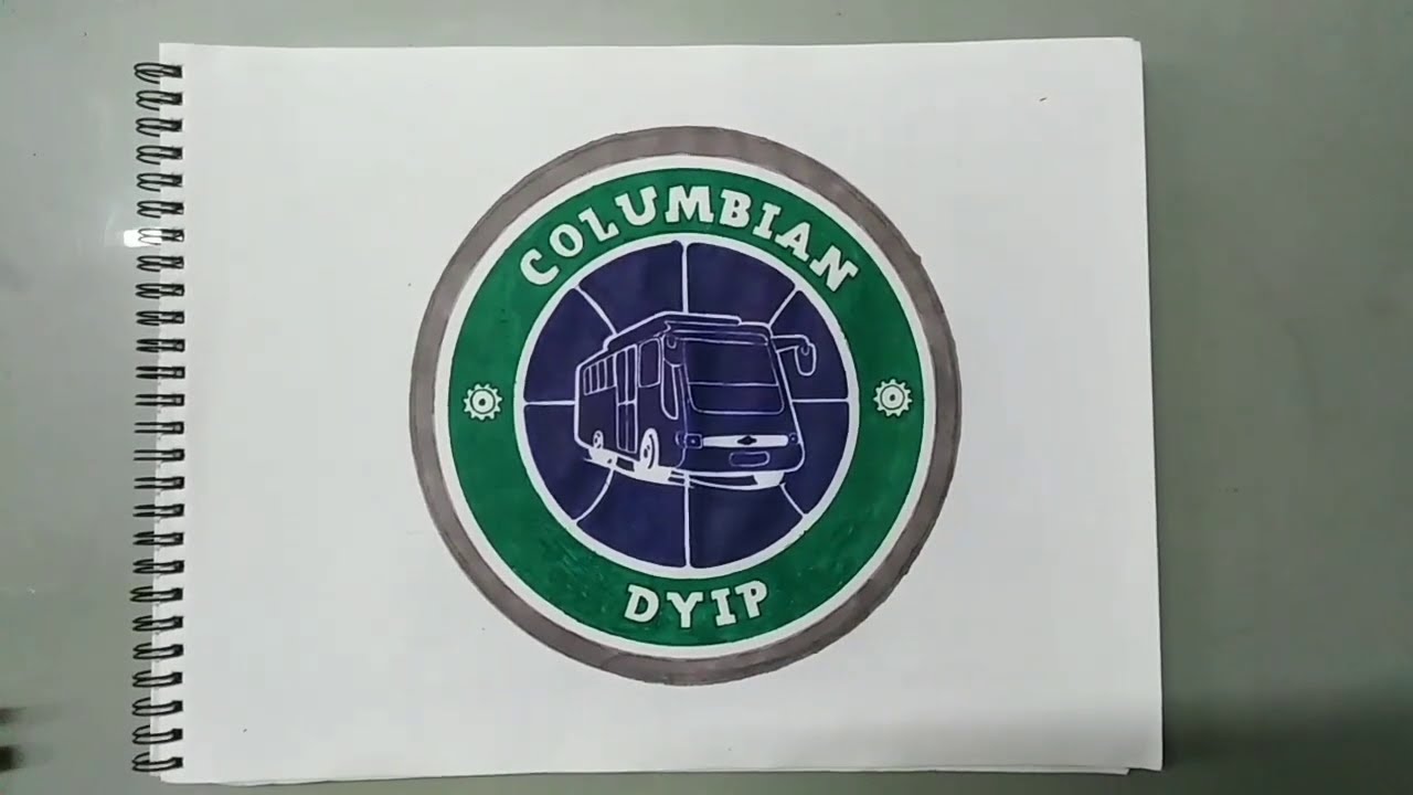 How to Draw the COLUMBIAN DYIP Logo - PBA Team - YouTube