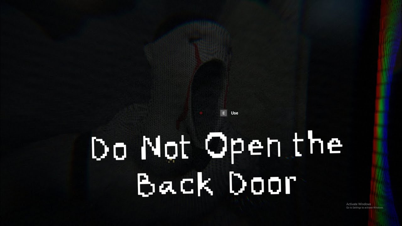 Do Not Open the Back Door | Coffee shop horror game - YouTube