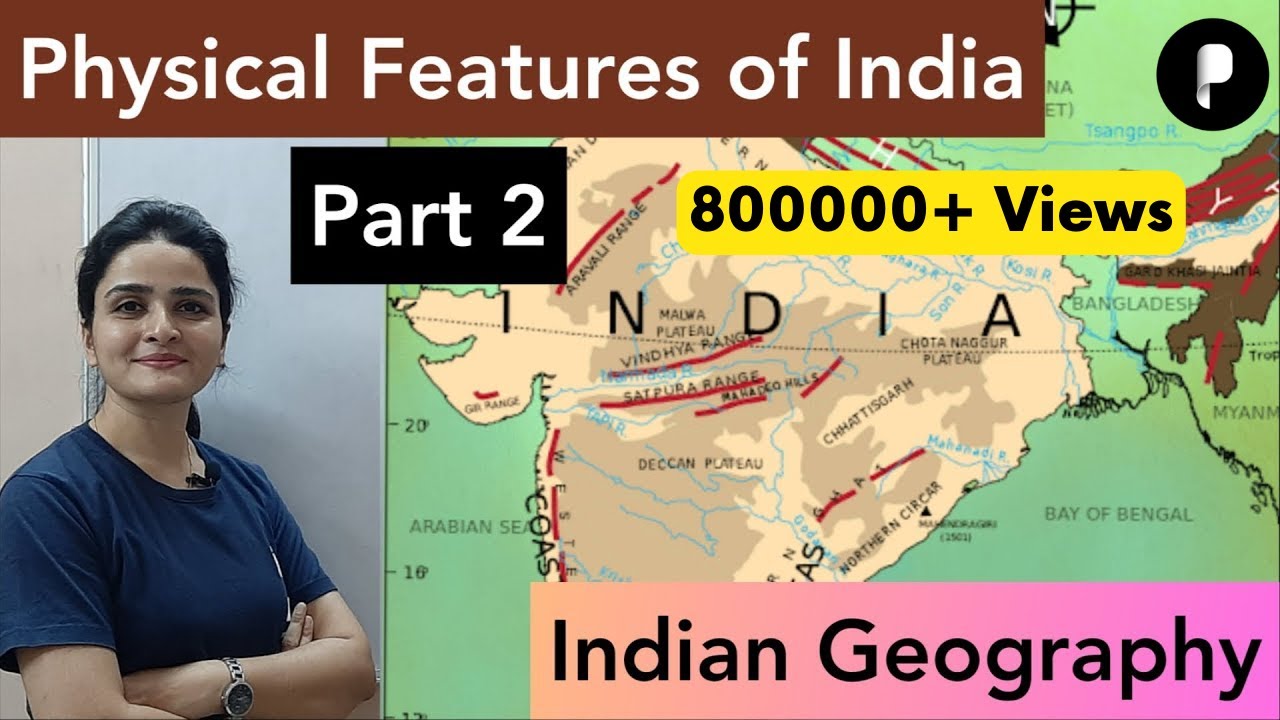India Map: Physical Features of India (explained in हिंदी) - Part 2 ...