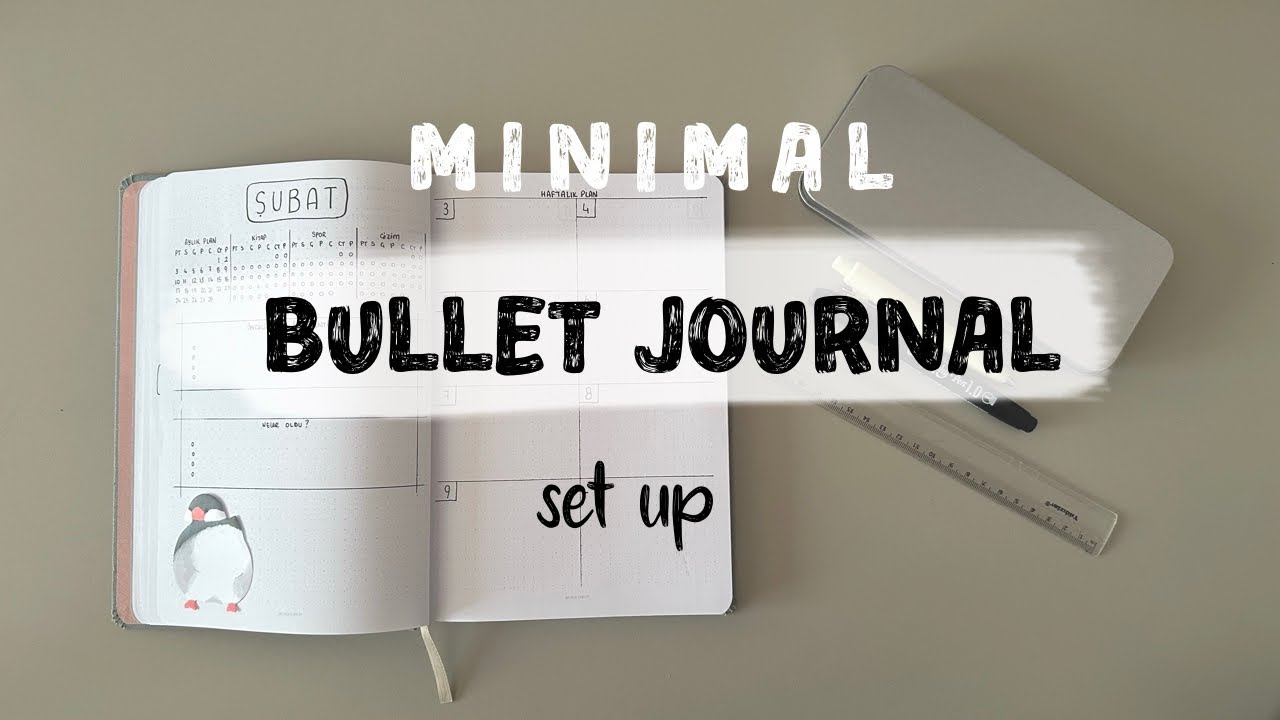 Minimal Bullet Journal Setup | For Productivity & Mindfulness | Easy ...