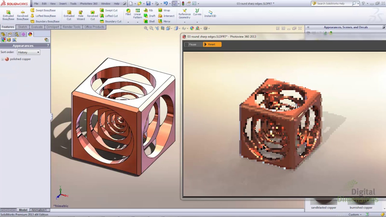 Video Archive: What's New in SOLIDWORKS 2013 - Appearances & PhotoView ...