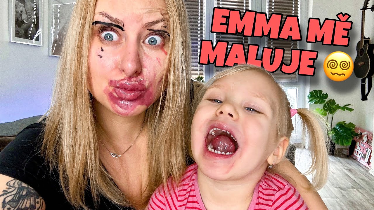 Emma mi dělá MAKE-UP! - YouTube