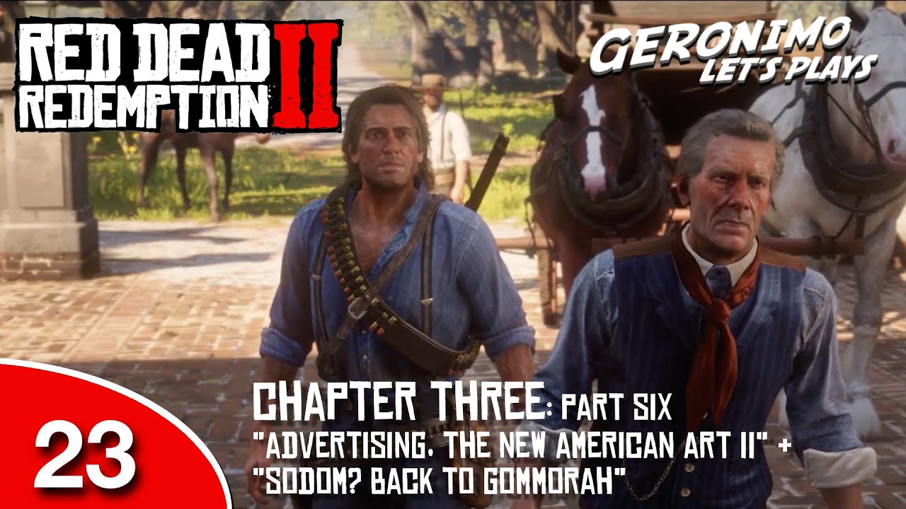 Red Dead Redemption II Let's Play - E23 - Ch3 - Advertising: The New ...