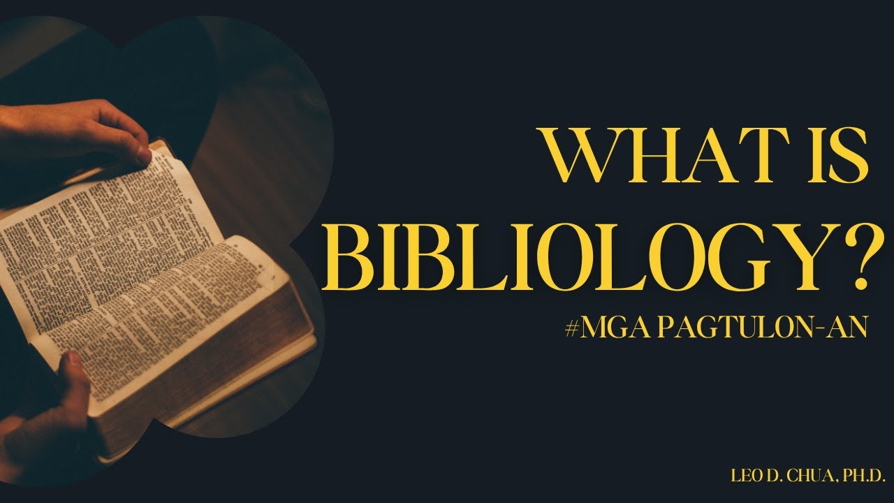 WHAT IS BIBLIOLOGY? (BIBLIOLOGY 1.1.1) - YouTube