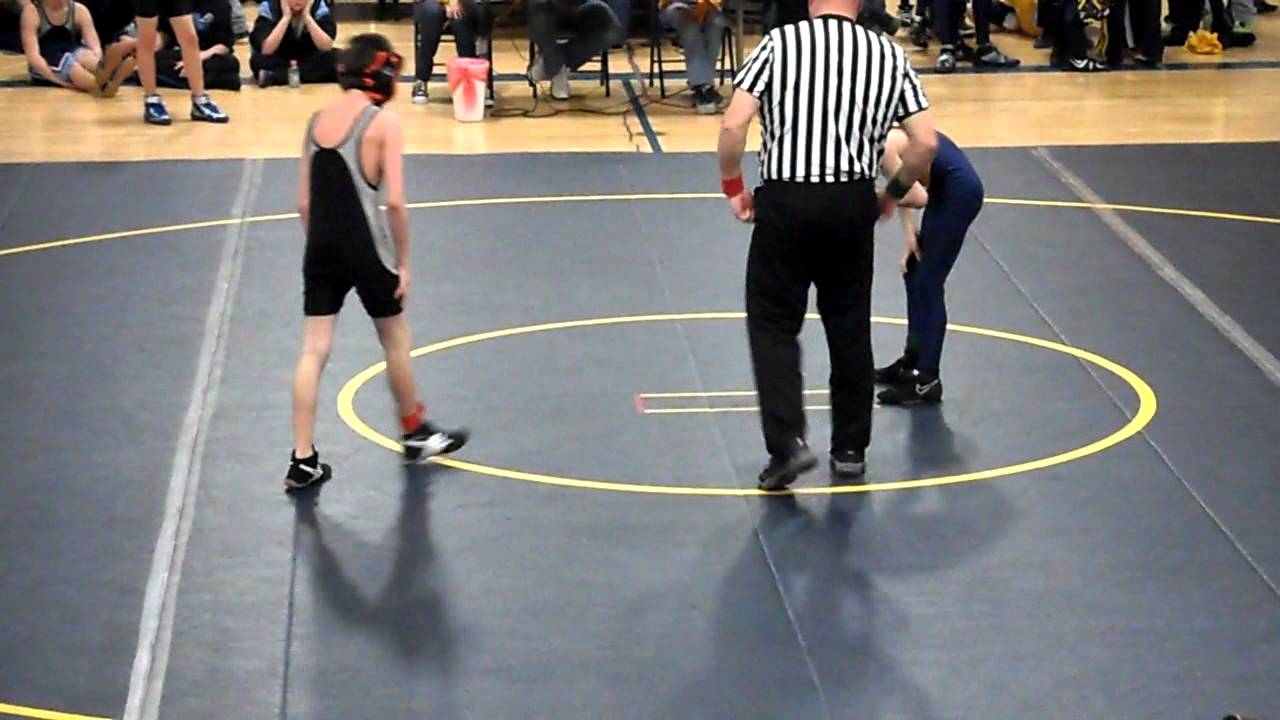 my fastest pin. 8th grade wrestling - YouTube