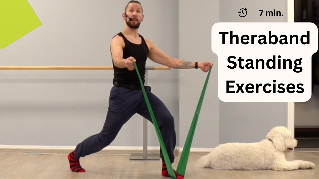 Theraband Standing Exercises - YouTube