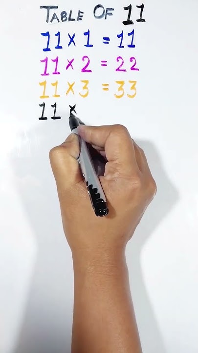 Table Of 11 | 11 Times Table | 11 Multiplication Table #tableof11 ...