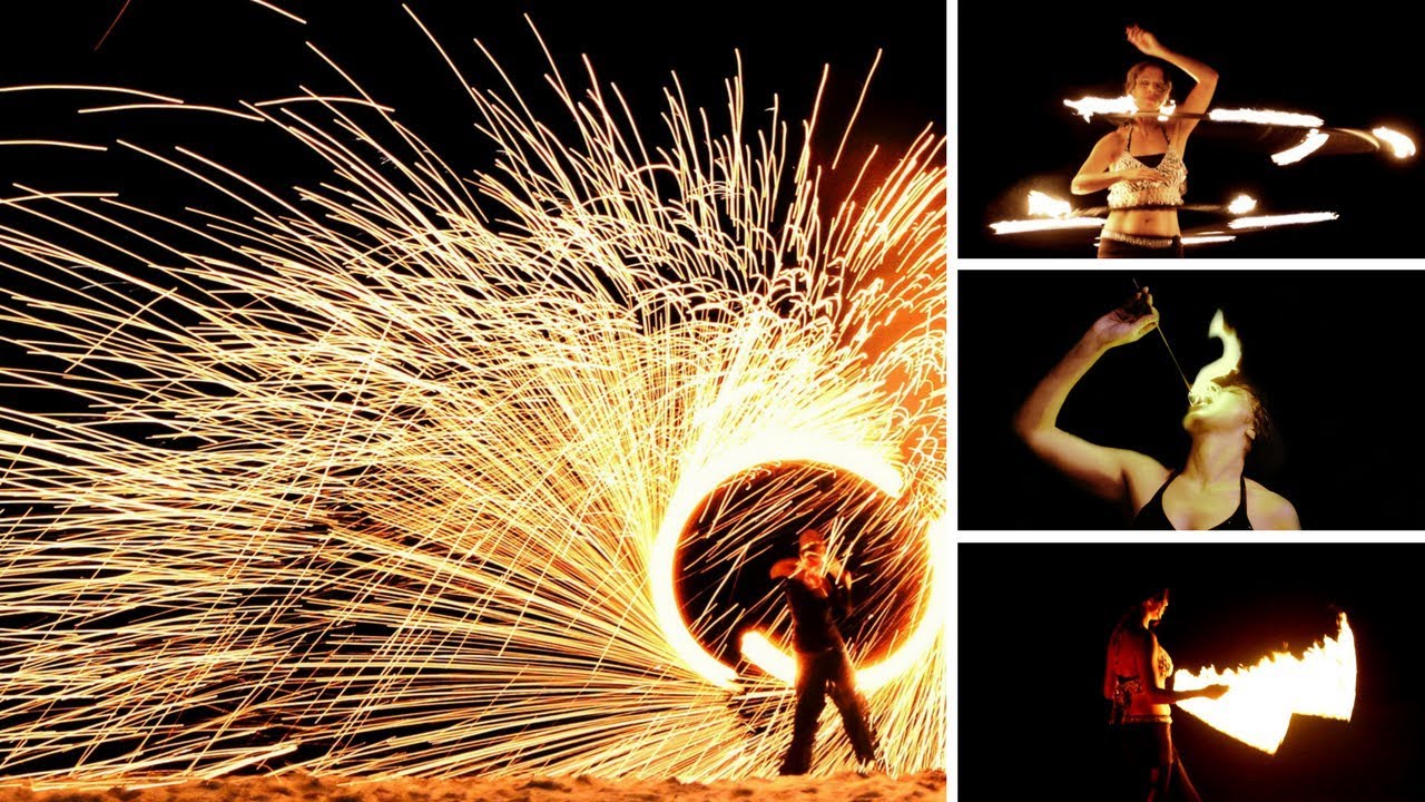AMAZING SOLO FIRE DANCER - Sparkle poi, Fire Eating, Hoops, Poi, Staffs ...