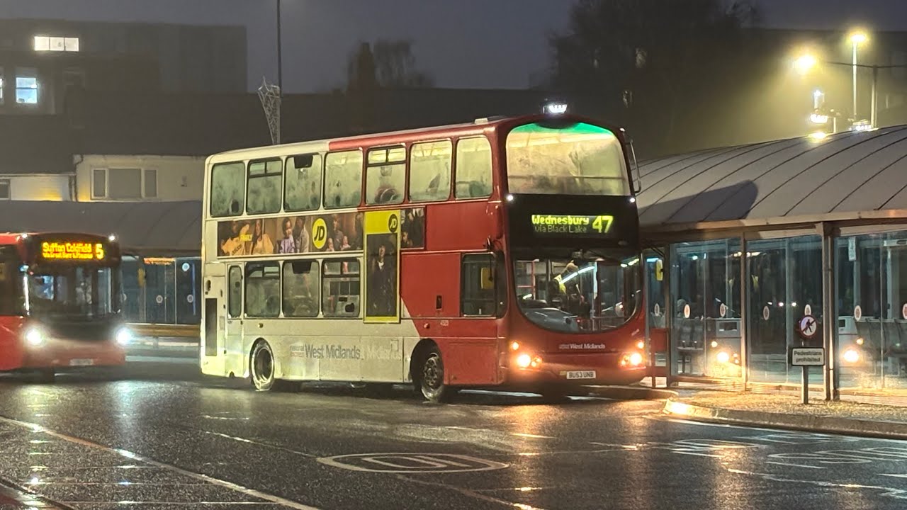 (ZF/€3) NXWM West Bromwich 4523 Volvo B7TL Wright Gemini BU53 UNB - YouTube