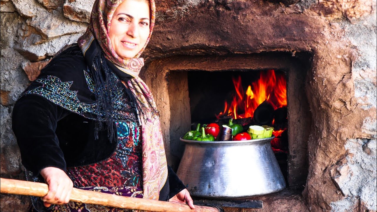 "Kurdish Dolma in Traditional Stone Oven: Authentic and Smoky Flavor ...