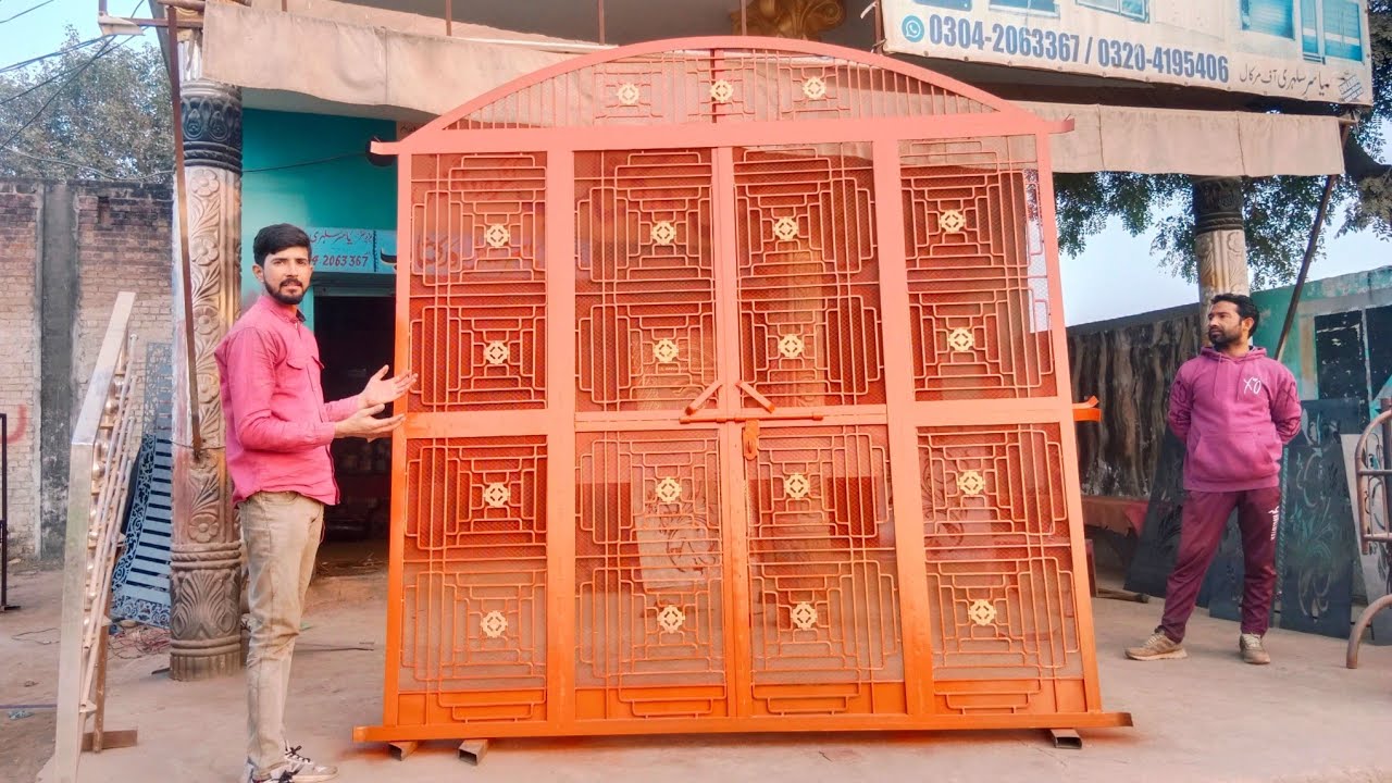 How to make iron welding grill design || technical Yasir || - YouTube