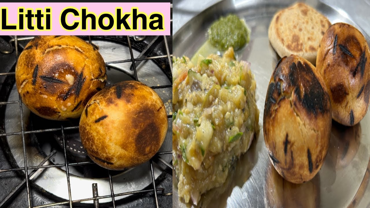 लिट्टी चोखा | Litti Chokha Recipe | Bihari Style Litti Chokha ...