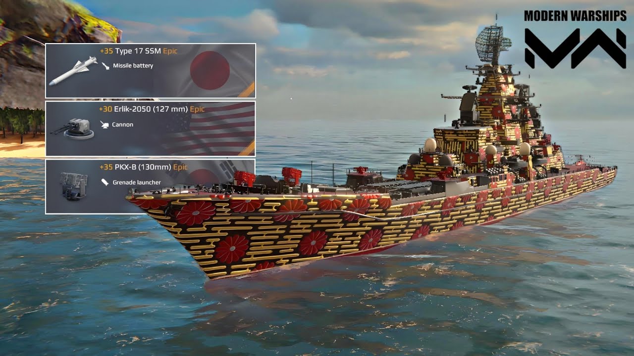 Modern Warships - The ultimate spam of 22 missiles from RF Admiral ...