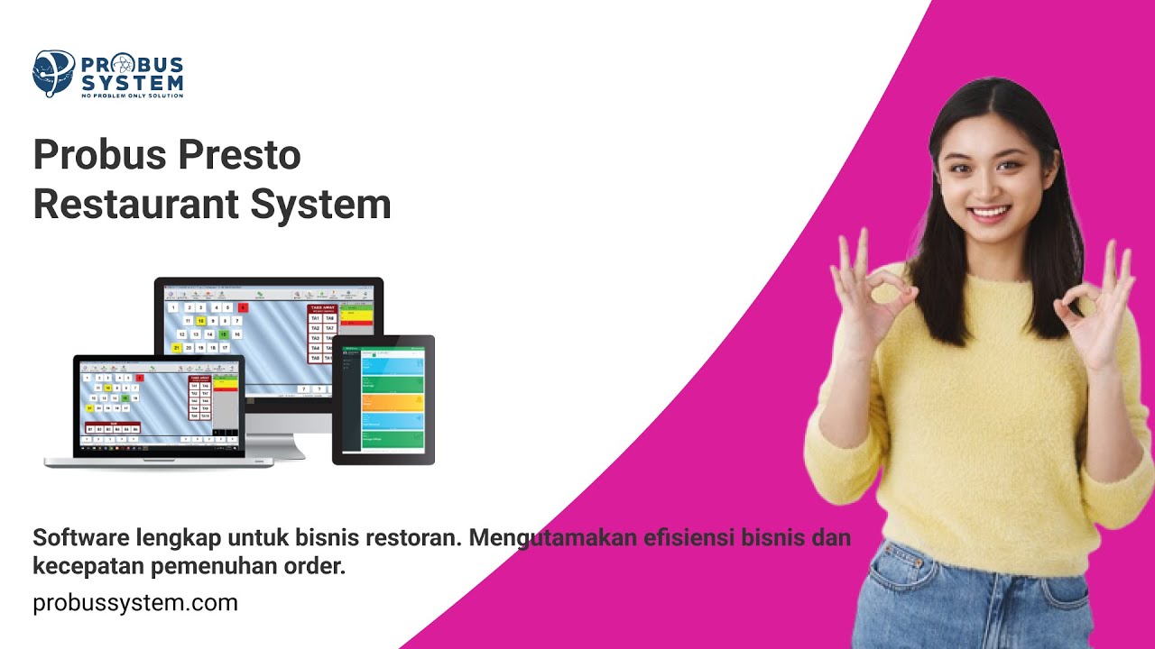 Probus Presto System aplikasi Untuk restaurant - YouTube