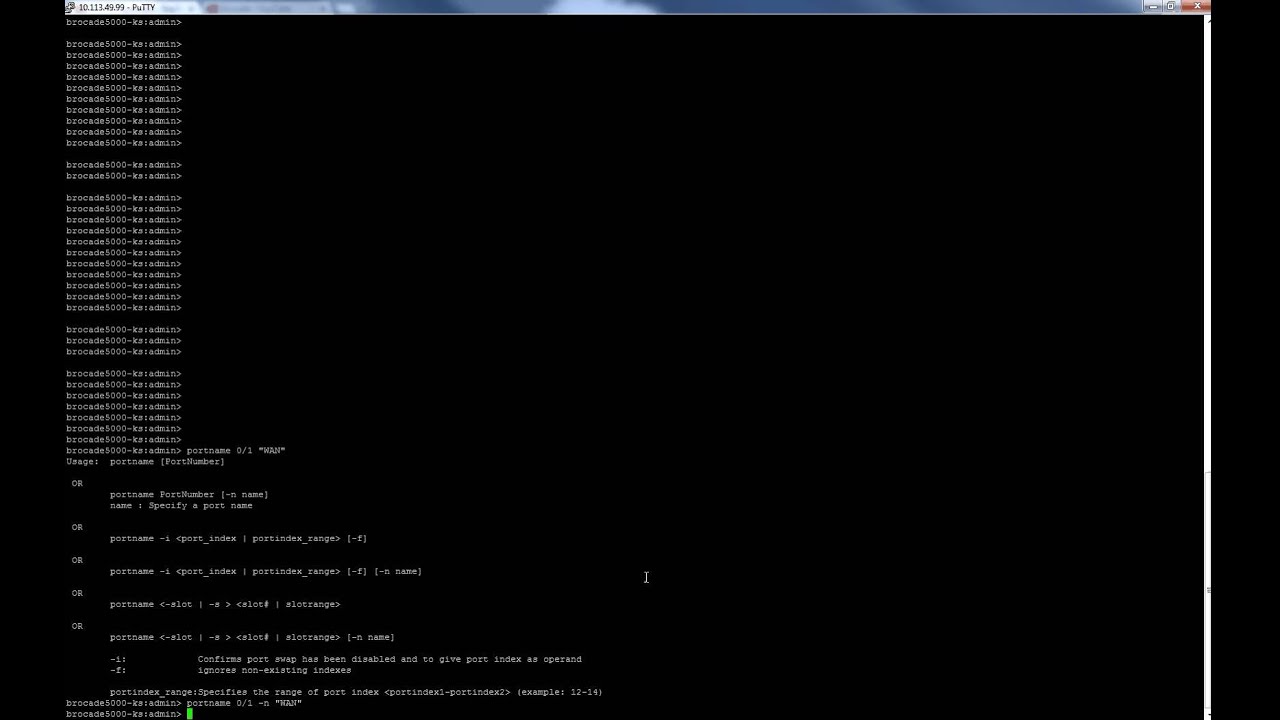 How to Assign a Port Name for a Port on your Brocade Switch by Nicholas ...