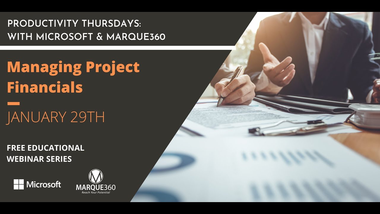 Productivity Thursdays: Managing Project Financials - YouTube