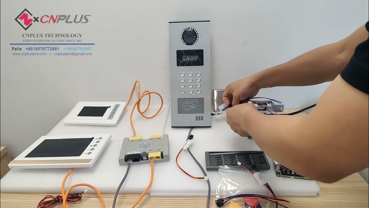 How to Wiring Analog Apartment Video Intercom - YouTube
