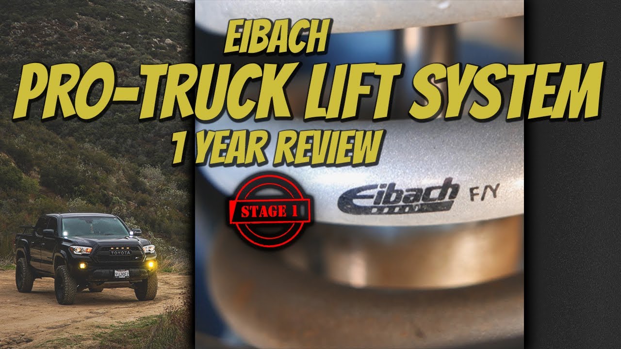 Eibach Pro Truck Lift Kit Stage 1 #tacoma - YouTube