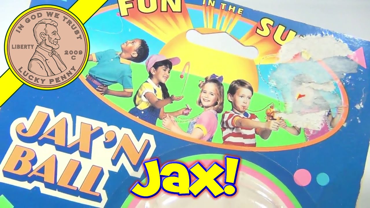 Jax'N Ball Nylon Unbreakable Jax & 2 Hi Bounce Balls No 8816, 1992 ...