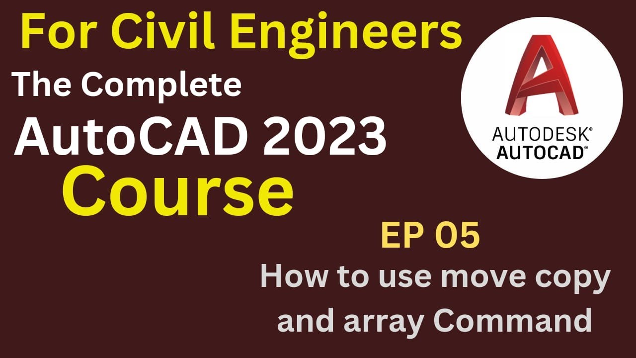 How to use move Copy and Array Command - YouTube
