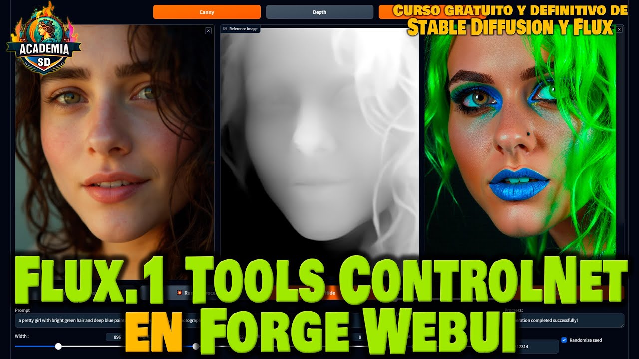 FLUX.1 TOOLS CONTROLNET PARA FORGE WEBUI !!! - YouTube